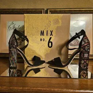 Mix No. 6 | Shoes | Mix No6 Avrey Aztec Block Heel Sandals 6m | Poshmark